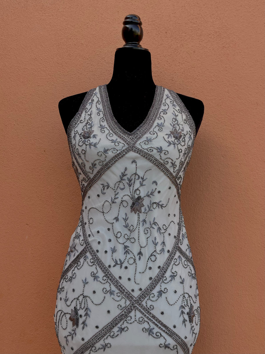 Hand Beaded Vintage Caché Dress – QueensofRa